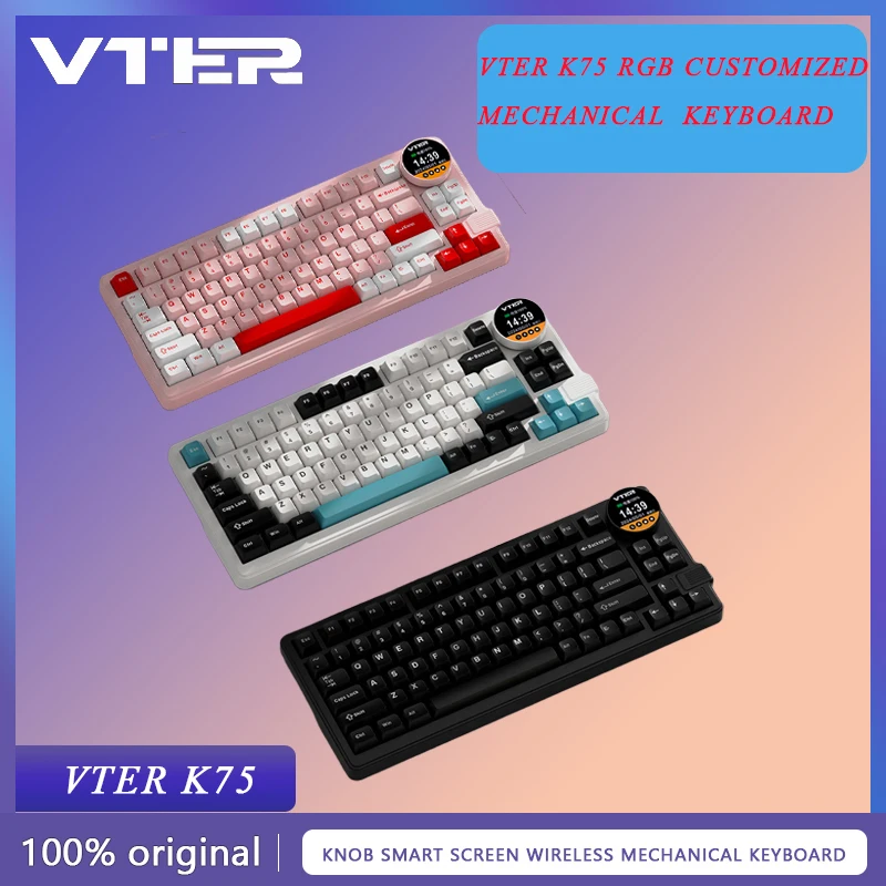 VTER-K75-Youth-version-keyboard-Wireless-Bluetooth-three-mode-RGB ...