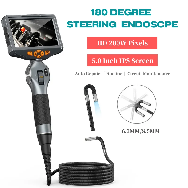 6-2MM-Articulating-Borescope-HD-5-IPS-180-Degree-Rotation-Borescope ...