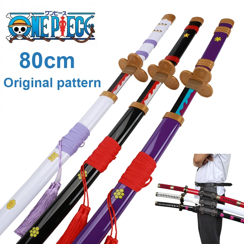 80cm One piece zoro Katana Catana kitetsu shusui yubashiri wado ...