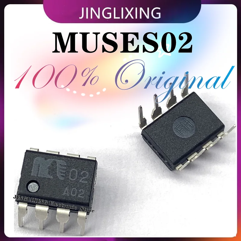 오리지널 MUSES02 MUSES0 m02 02 DIP 8 발열 오디오 듀얼 OP 앰프 칩, 신제품, 로트당 1 개 ...