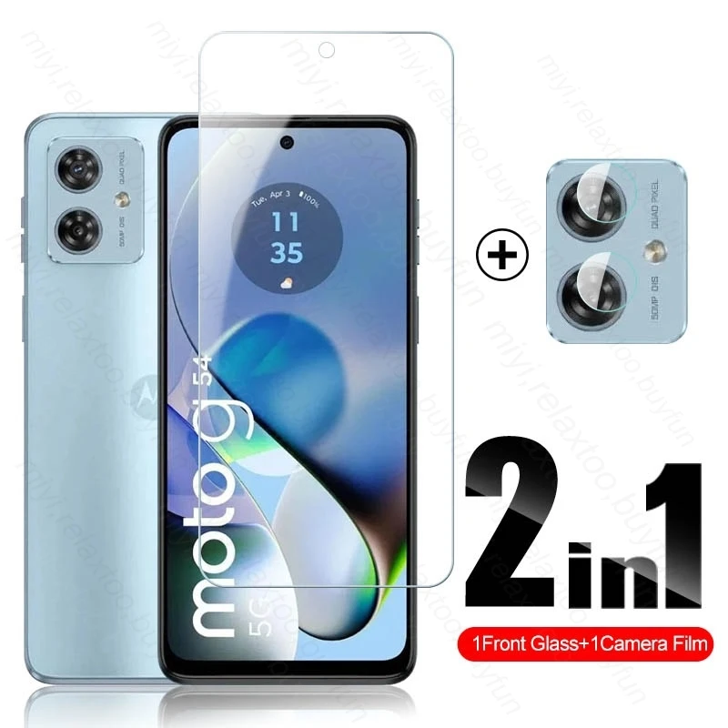 2In1-Tempered-Glass-Case-For-Motorola-Moto-G54-5G-Camera-Lens-Screen ...