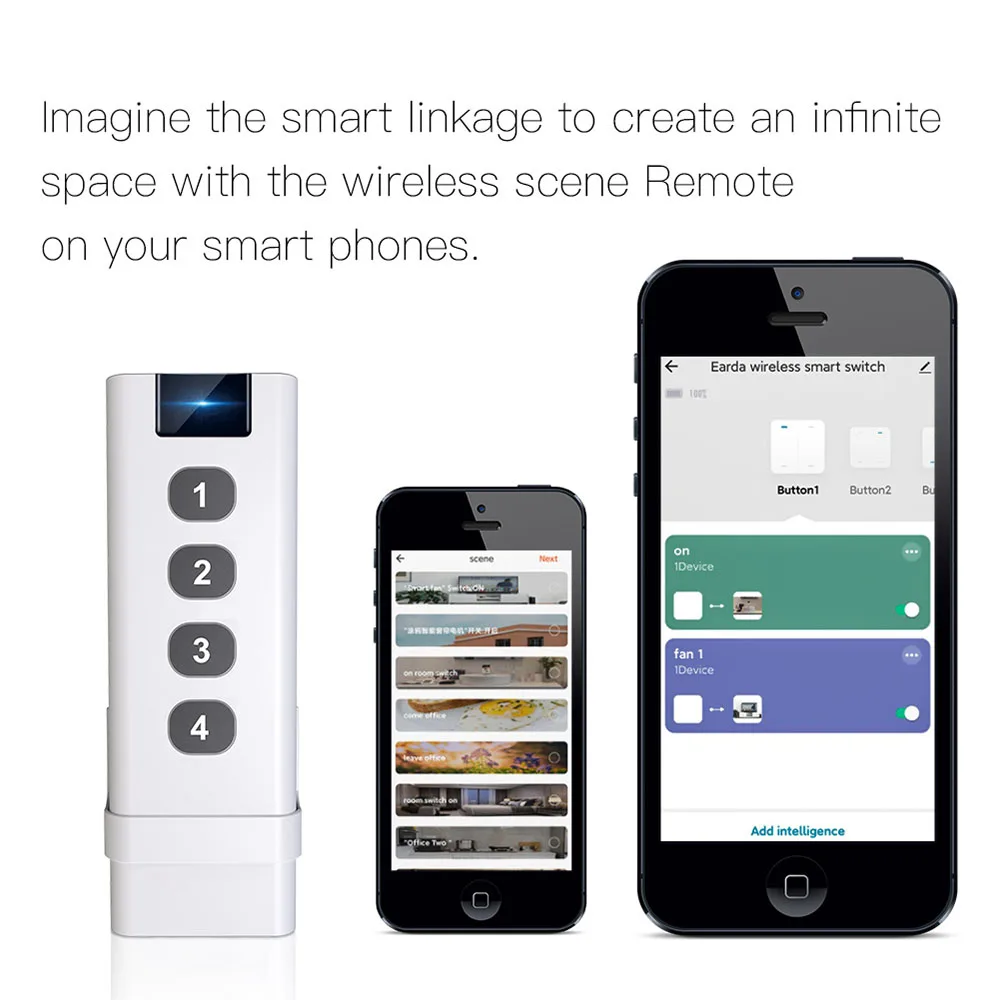 Tuya ZigBee Smart Wireless Scene Switch Remote Portable Home Automation ...