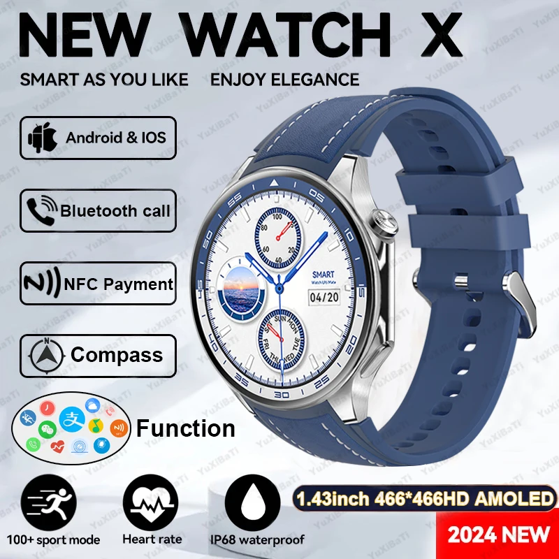 2024-New-For-HUAWEI-IOS-Watch-X-High-End-Business-Watches-Compass ...