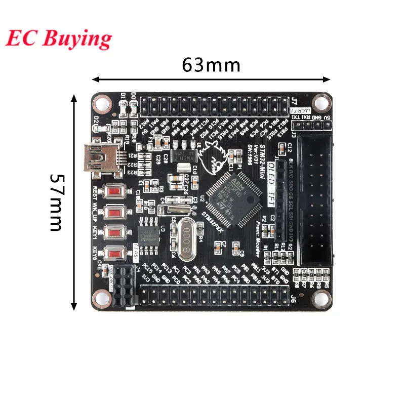 Módulo Da Placa Do Desenvolvimento Do Núcleo Sistema De Mcu Aprendendo O Microcontrolador Versio ...