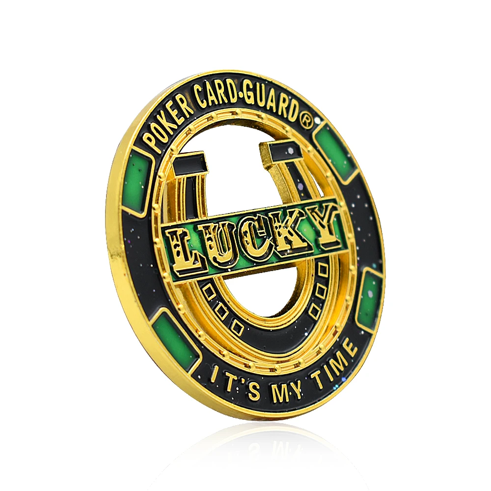 Poker-Card-Guard-Las-Vegas-Lucky-Chip-Gold-Plated-Challenge-Coin-with ...