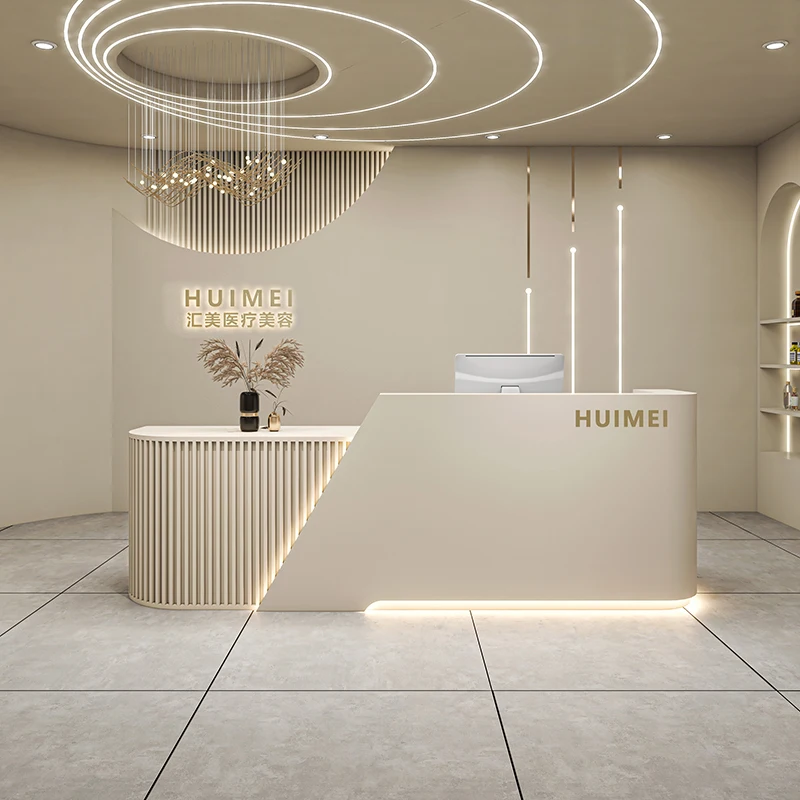 Shop Service Reception Desks Front Register Futuristic Lectern ...