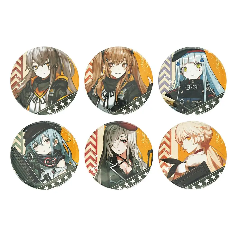 Girls Frontline Game Badge G36C G11 OTs 14 UMP45 UMP9 HK416 Metal Badge Brooch Pins|Brooches ...