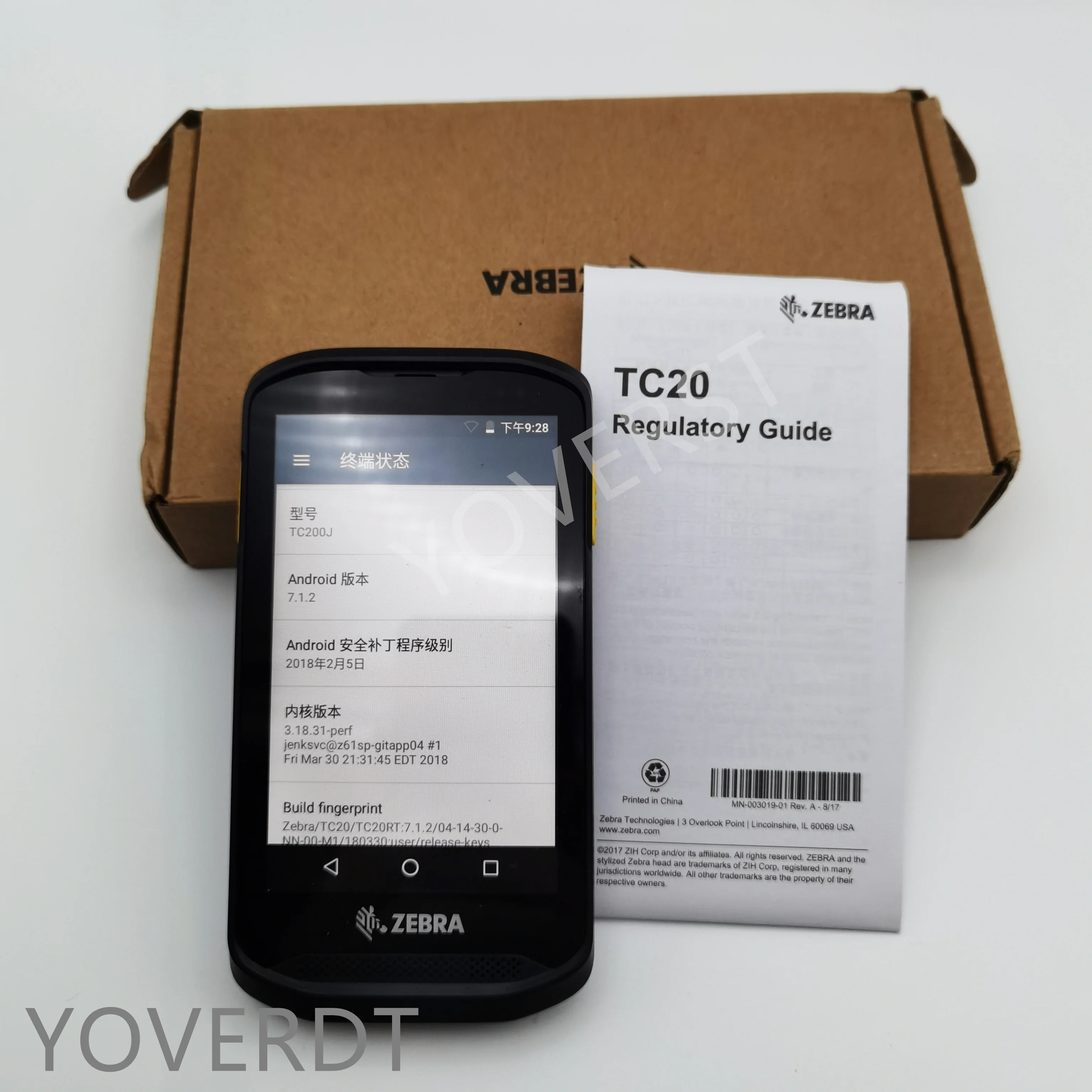 Zebra Tc20 Mobile Computer Hand Held Barcode Scanner Tc200j Android 7.1 ...