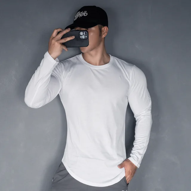 Long Sleeve Men's Workout Performance T Shirt - Men's Fitness Apparel, Men's Sports & Fitness T ...