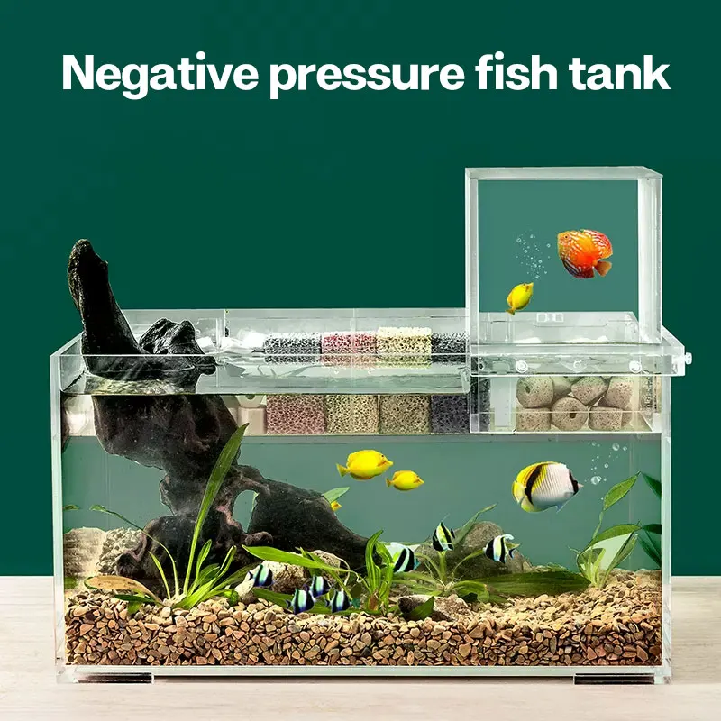Acrylic-Fish-Elevator-Transparent-Clear-Negative-Pressure-Suspended ...