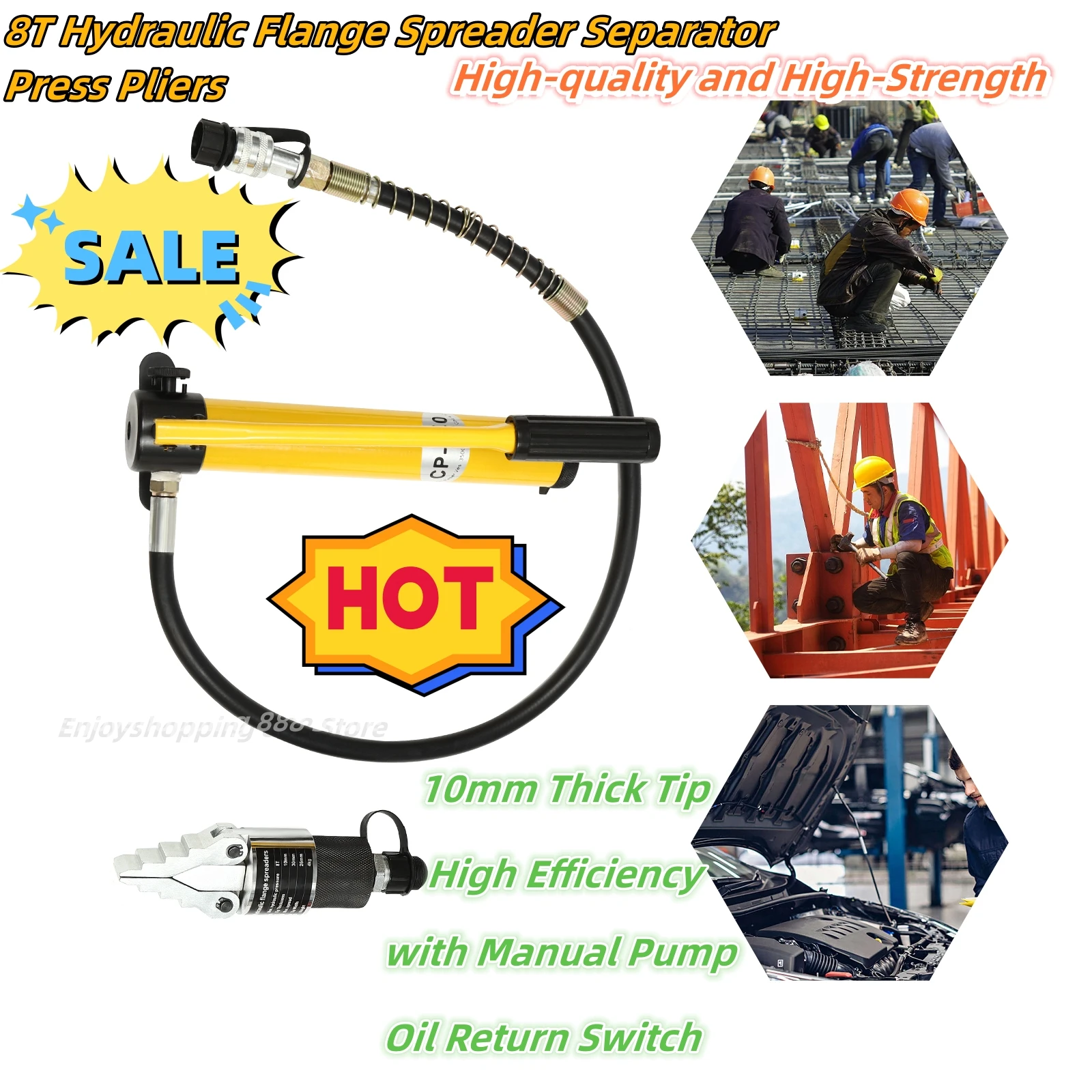 Mechanical Flange Spreader 8T Hydraulic Flange Spreader Separator ...
