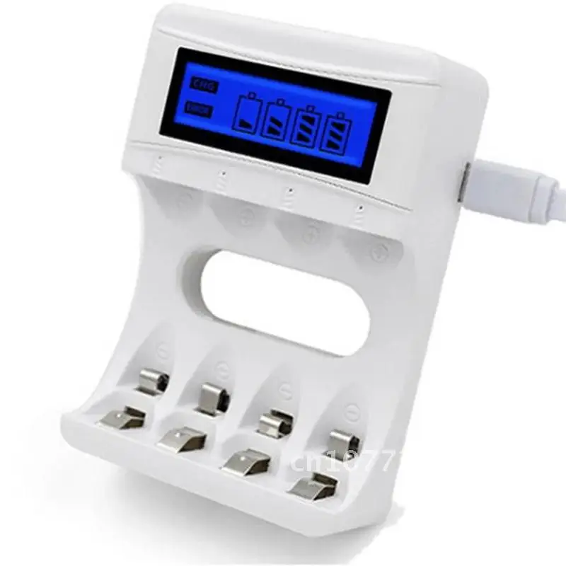 Fast Charge 4 Slots Intelligent Smart Battery Charger For AA/ AAA NiCd ...