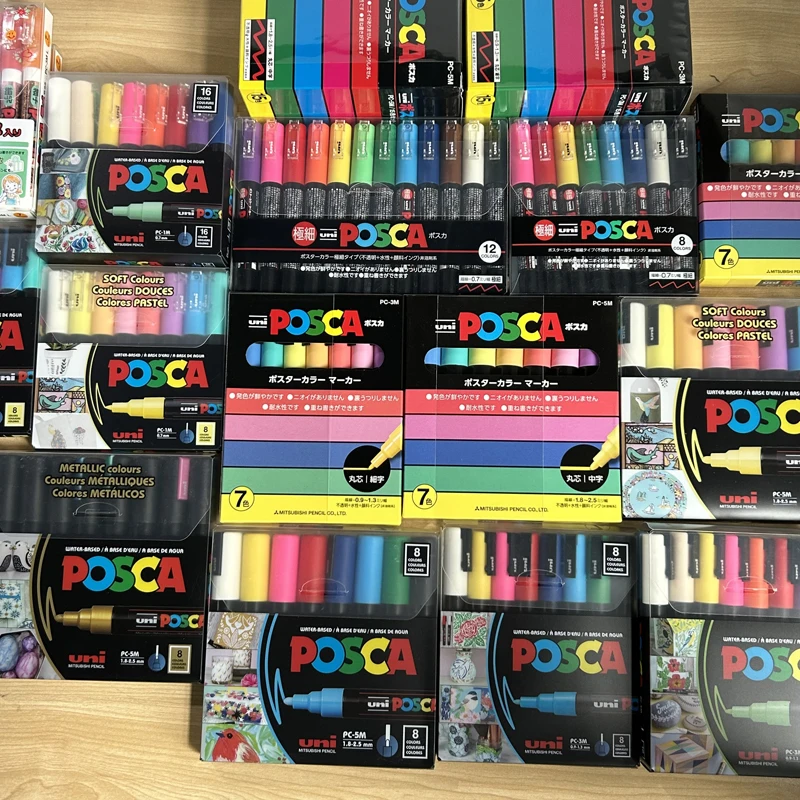 Uni-Posca-Paint-Marker-Pen-Set-Graffiti-Art-Pen-Base-de-gua-Graffiti ...