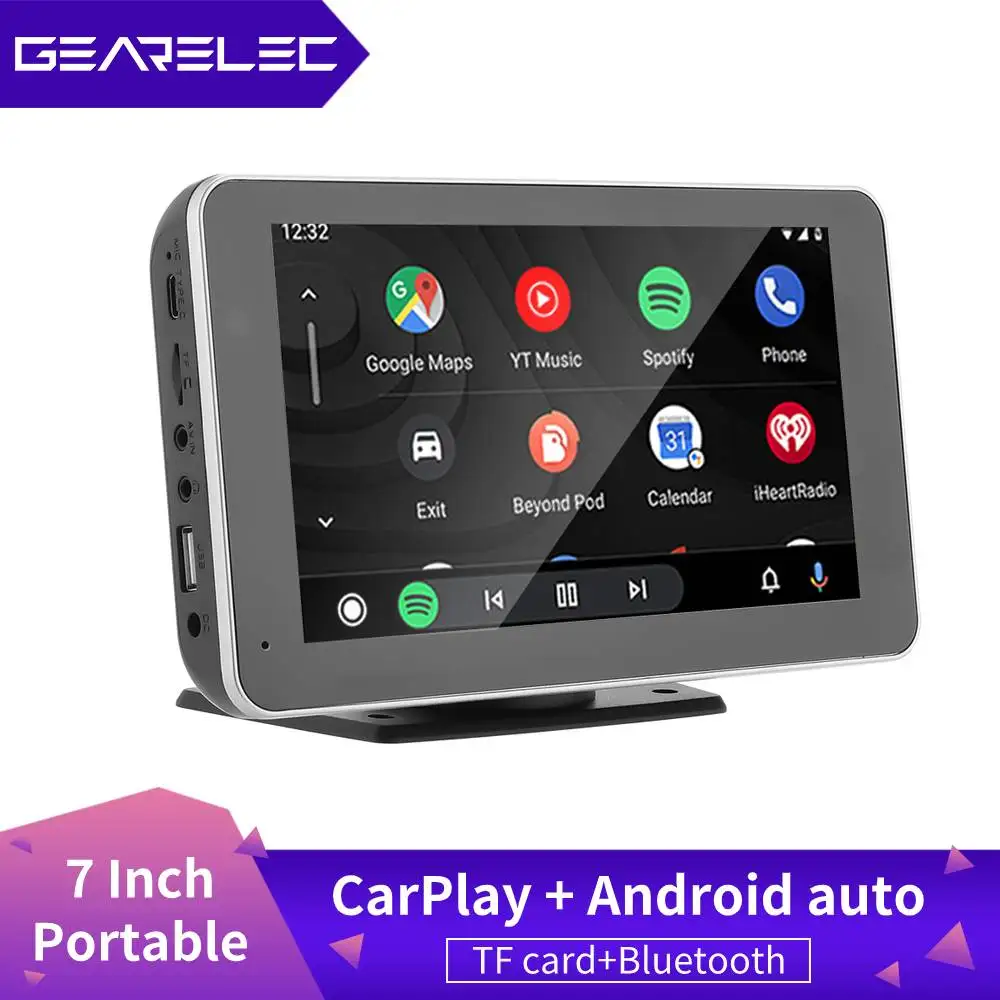 Gearelec-7-polegada-carro-port-til-r-dio-est-reo-sem-fio-carplay-androi ...