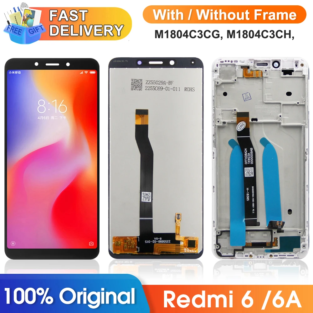 Tela para Xiaomi Redmi 6 Redmi 6A Lcd Display Digital Touch Screen com ...
