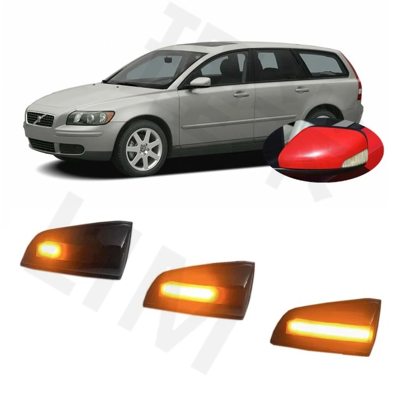 for-Volvo-V50-MW-2003-2004-2005-2006-2007-Dynamic-LED-Blinker-Indicator ...