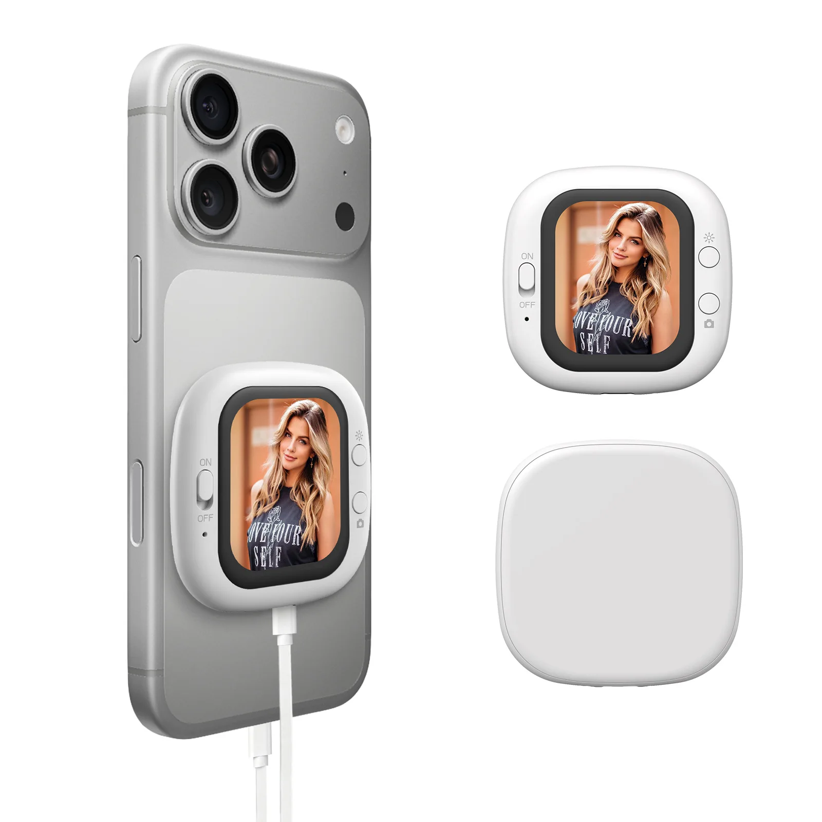 Mini Selfie Monitor Screen with MagSafe Magnetic Simple Operation For ...