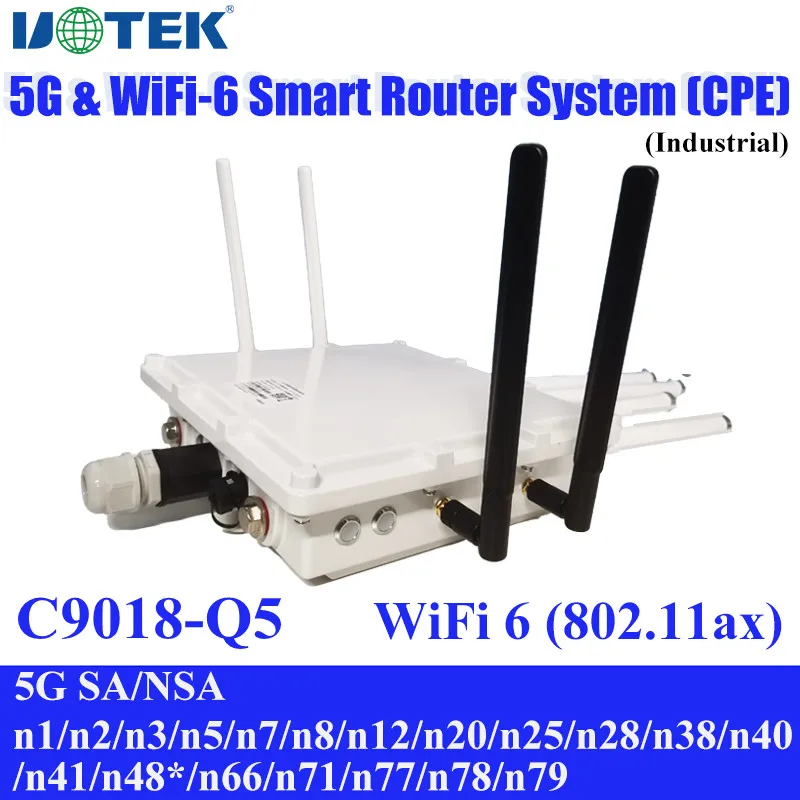UOTEK-5G-CPE-Waterproof-Outdoor-Router-Wifi-6-Mesh-NSA-SA-2-5Gbps-with ...