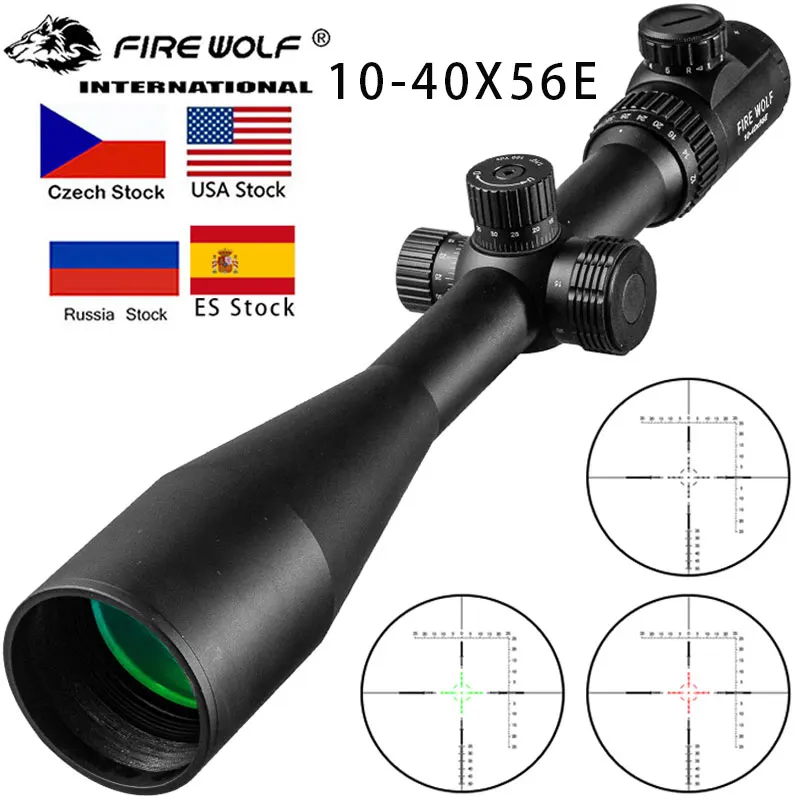 Fire-wolf-tactical-10-40X56-E-Air-Rifle-Optics-Red-Dot-Green-High ...