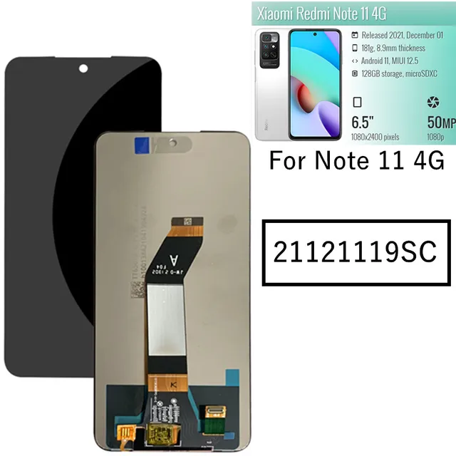 For Xiaomi Redmi Note 11 2201117TG LCD Display Touch Screen Digitizer ...