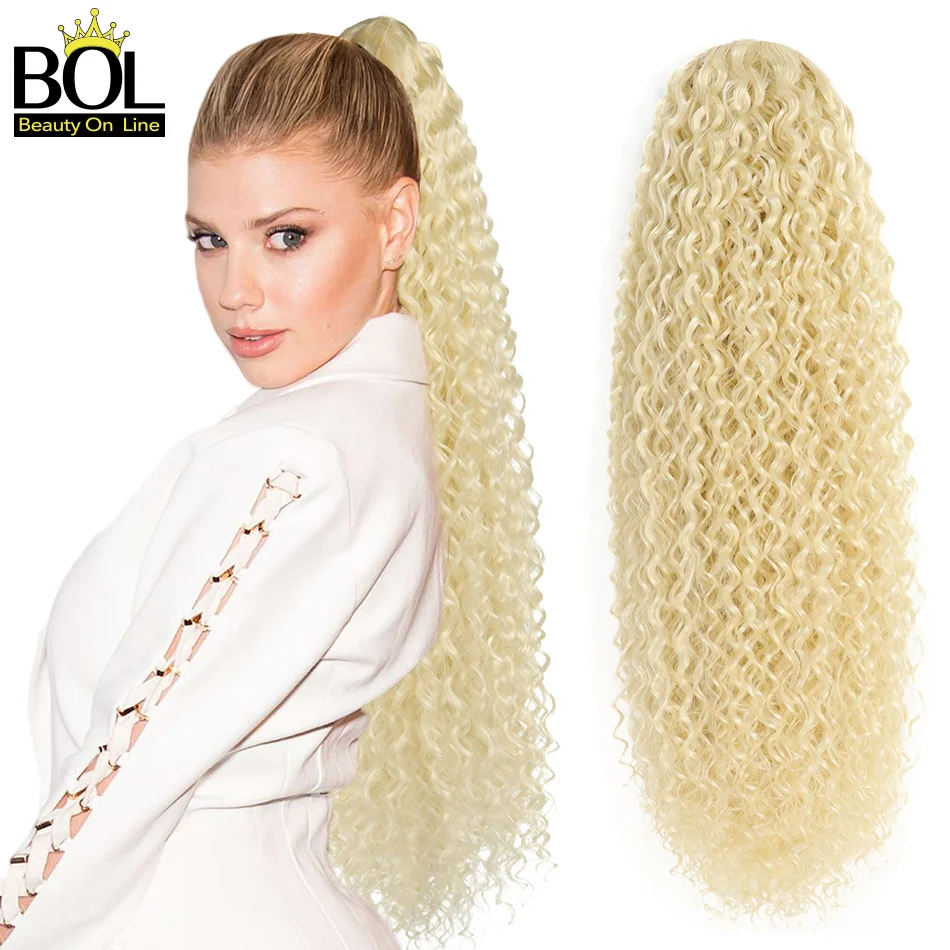 BOL-Cola-de-Caballo-rizada-para-mujer-extensi-n-de-26-pulgadas-suave ...