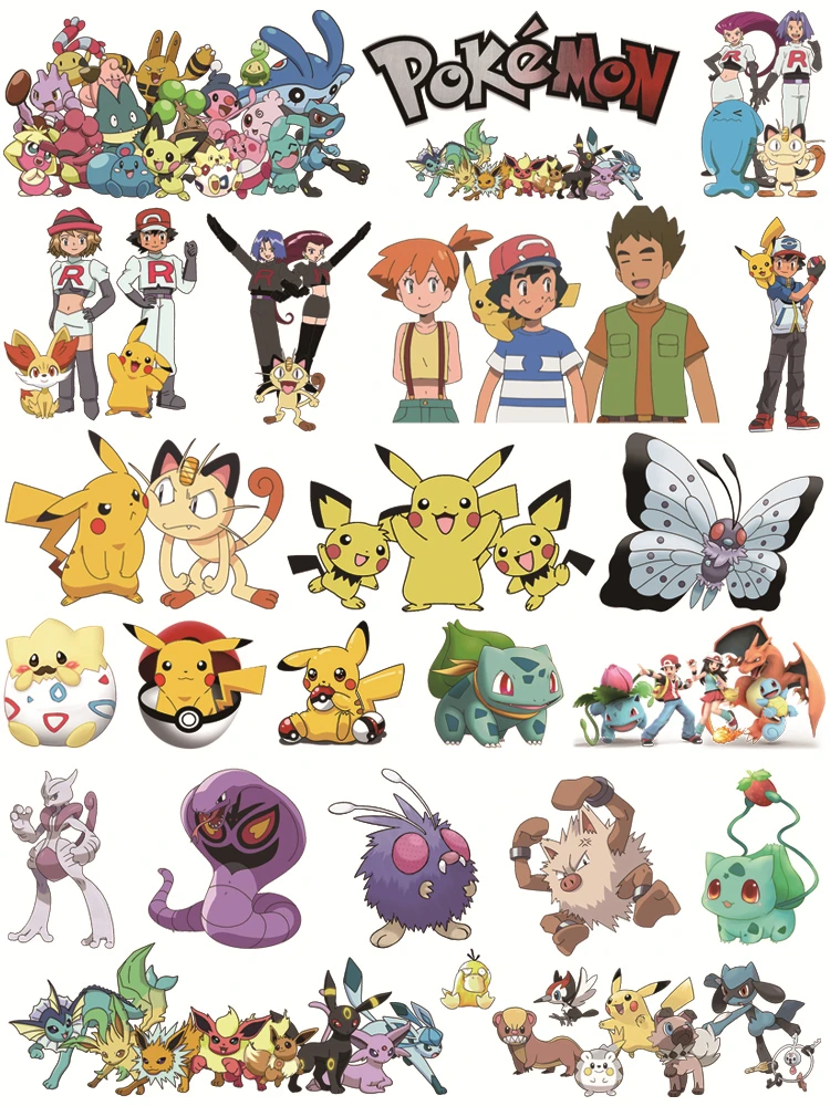 Parches-de-ropa-fusibles-de-Pikachu-para-ni-os-pegatinas-autoadhesivas ...