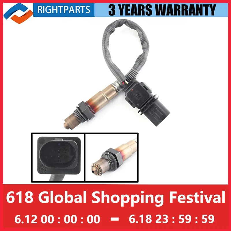 Rightparts Front Oxygen O2 Lambda Sensor Air Fuel Ratio Sensor ...