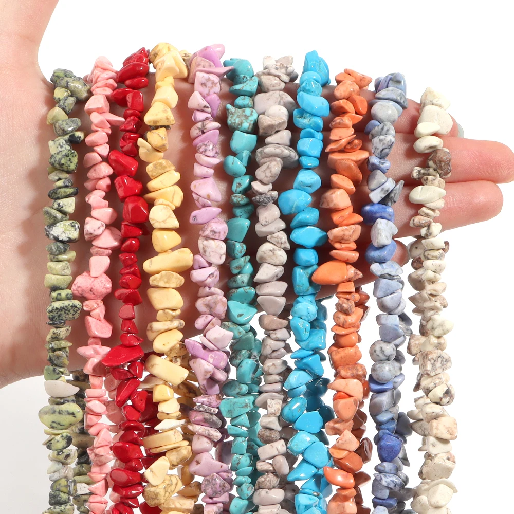 Irregular Turquoises Natural Stone Beads Freedom Chips Gravel Loose ...