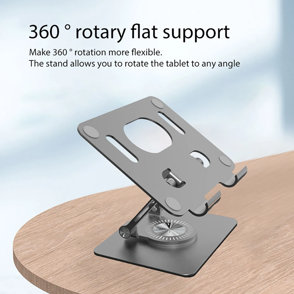 Foldable-Tablet-Riser-360-Degree-Rotating-Hollowed-Tablet-Stand-Holder ...