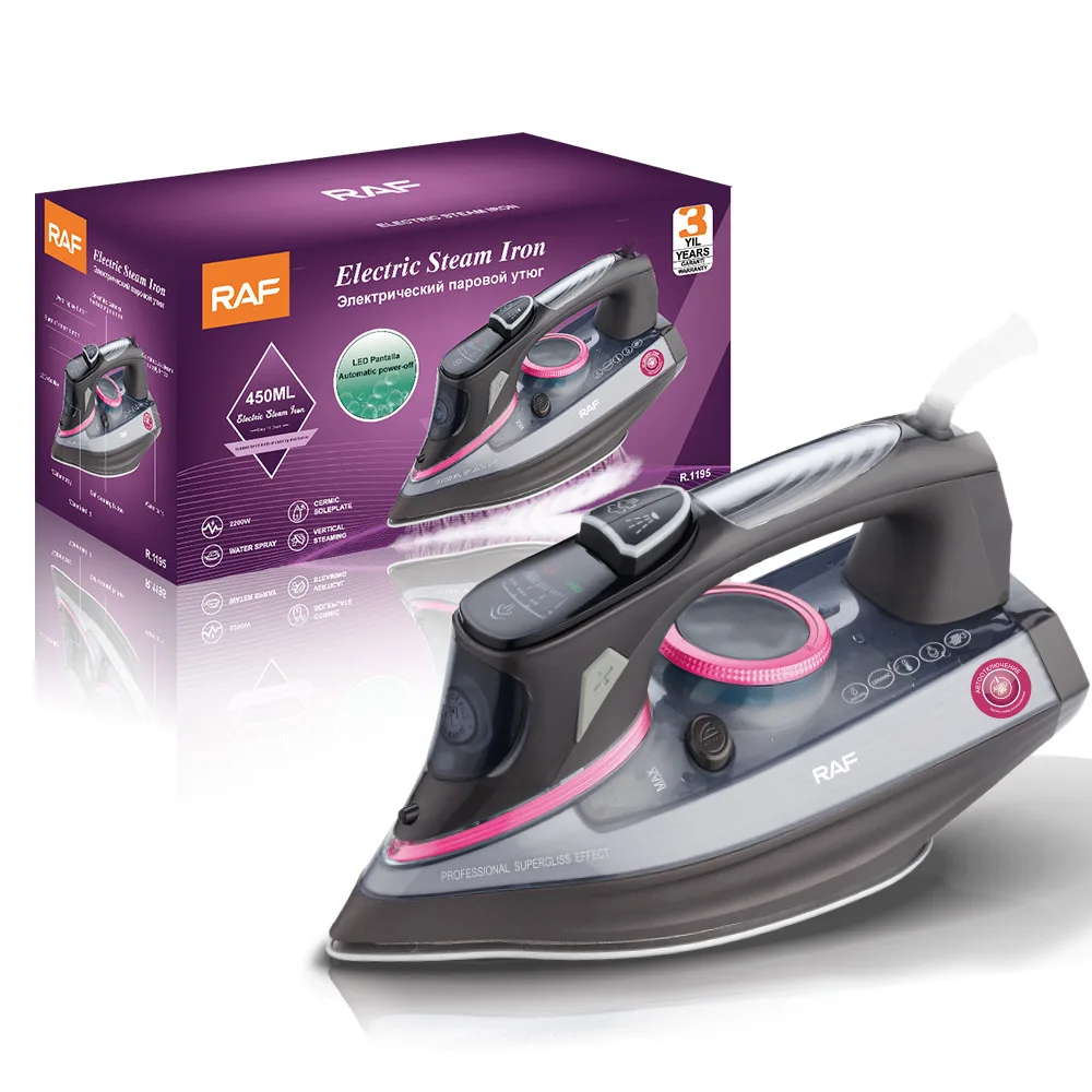 Home Appliance Electric Steam Iron Hand-held Automatic Clean Visible ...