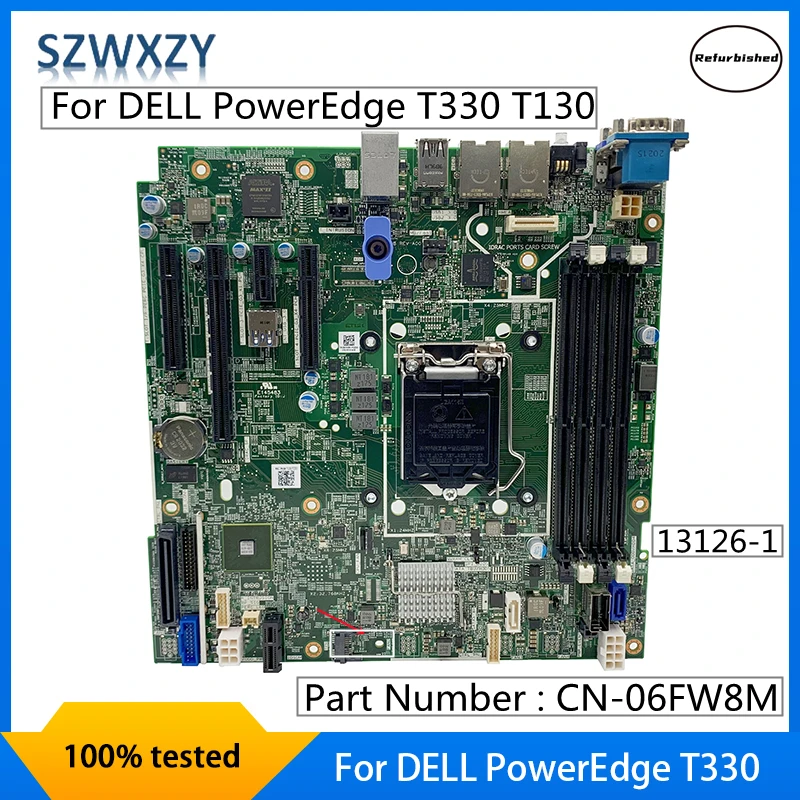 SZWXZY-For-DELL-PowerEdge-T330-T130-Server-Motherboard-CN-06FW8M-06FW8M ...