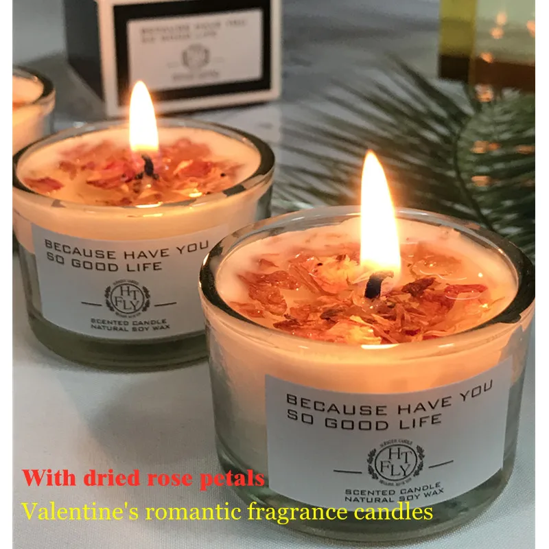 With-dried-rose-petals-Valentine-s-romantic-fragrance-candles-30g ...