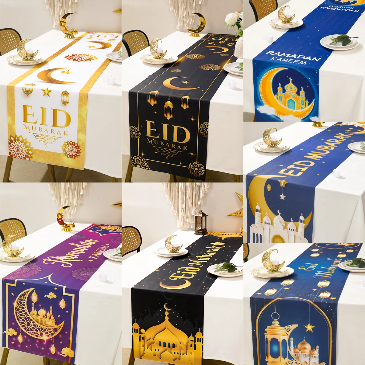 Eid-Mubarak-Table-Runner-Eid-Ramadan-Decoration-2024-For-Home-Islamic ...