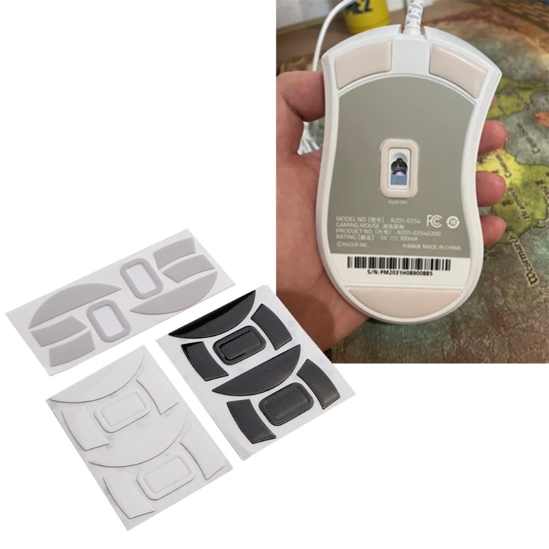 2-conjuntos-bordas-curvas-para-DeathAdder-Essential-Mouse-Feet-Mice ...