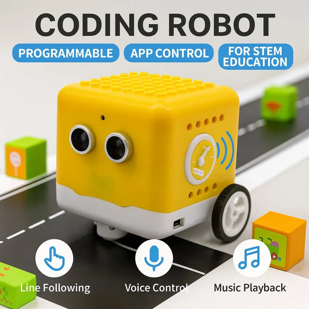 Kidsbits Programmable Robot Kit Coding Robot +28 Projects Tutorials For ...