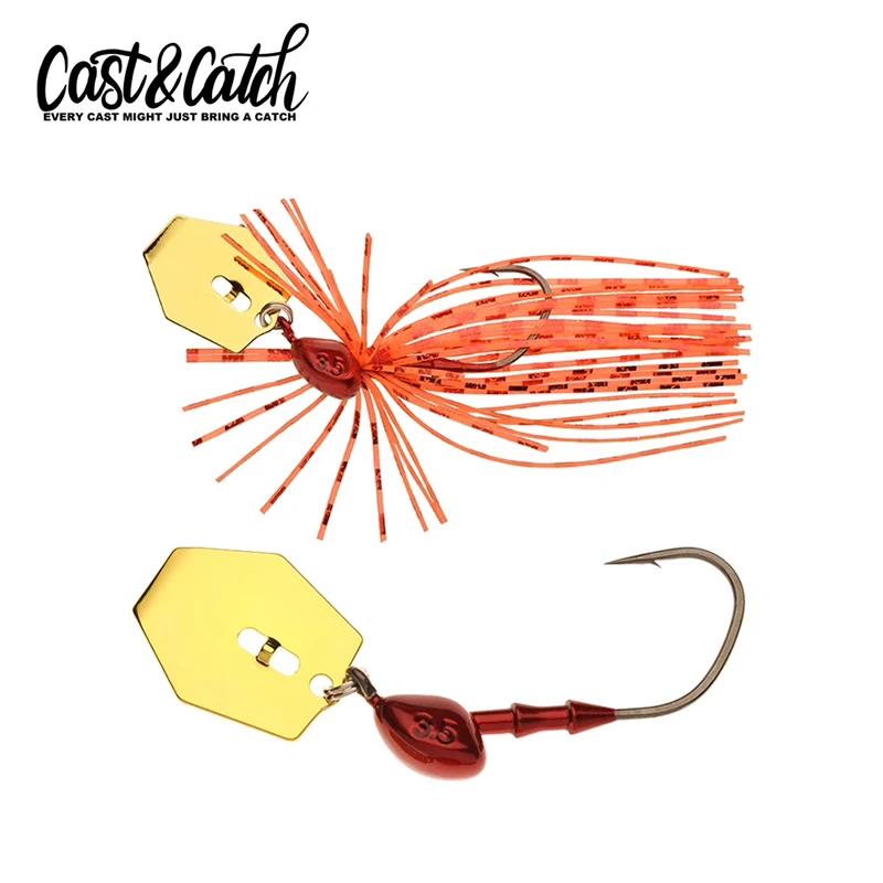 CAST&CATCH Vibrating Jig Fishing Lure 3.5g/5g Blade Bait Fishlure With ...