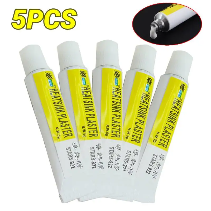 1-5pcs Thermal Pads Conductive Heatsink Glue 5g Plaster Viscous ...