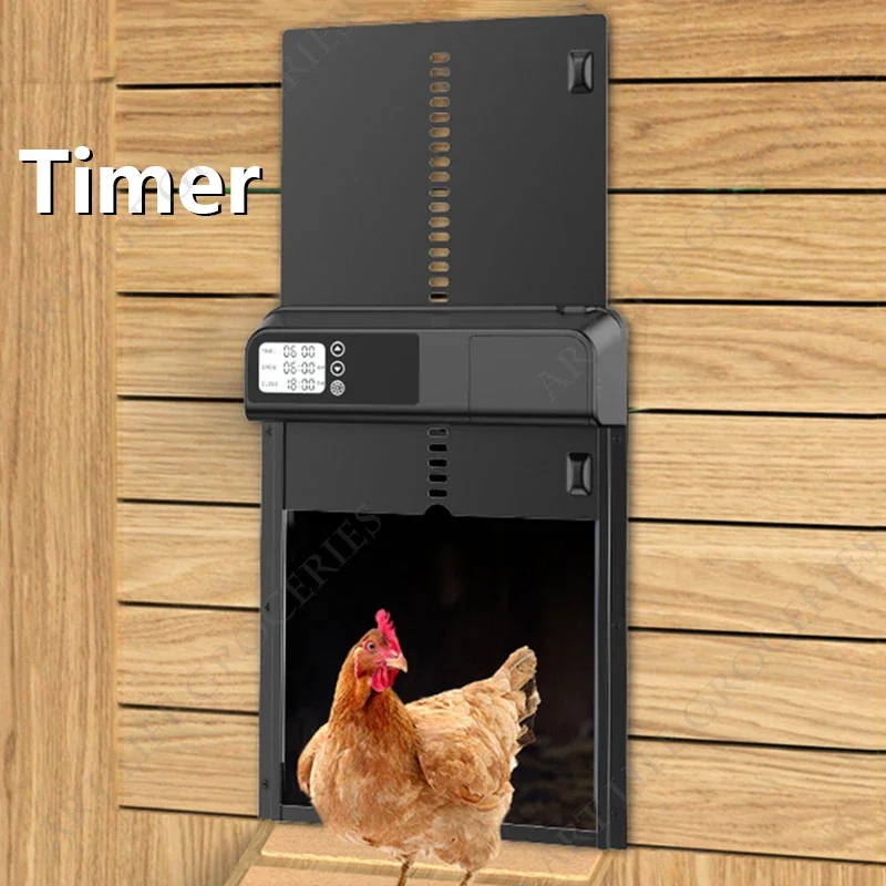 Automatic-Chicken-Coop-Door-Timer-Metal-Intelligent-Anti-Pinch ...