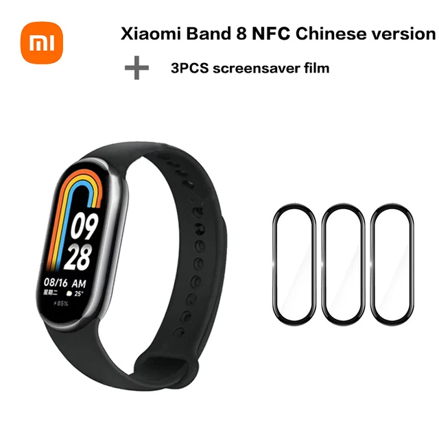 Xiaomi Mi Band 8 NFC Smart Bracelet AMOLED Screen Miband8 Blood Oxygen Fitness Traker Waterproof ...