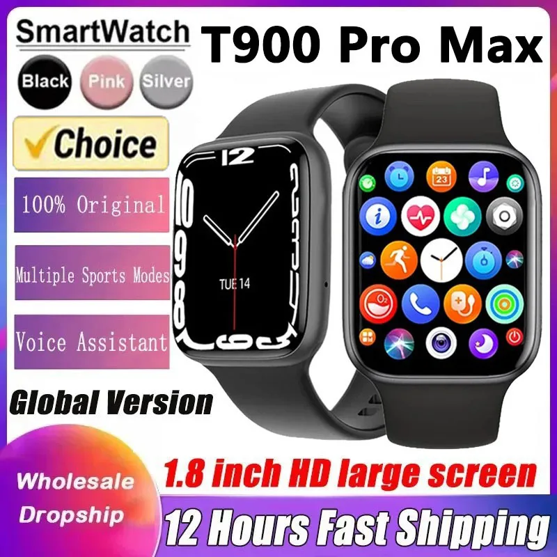 Reloj-inteligente-T900-Pro-Max-Serie-8-2024-pulgadas-Bluetooth-llamadas-frecuencia-card-aca-PK ...