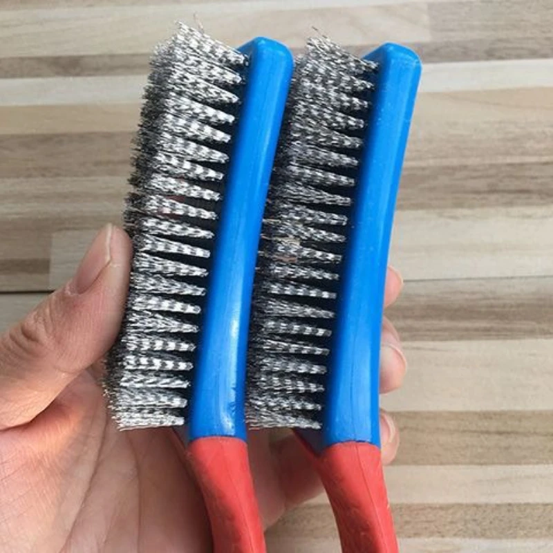 Stainless Steel Wire Brush with Ergonomic Plastic Handle DIY Hand Tool ...