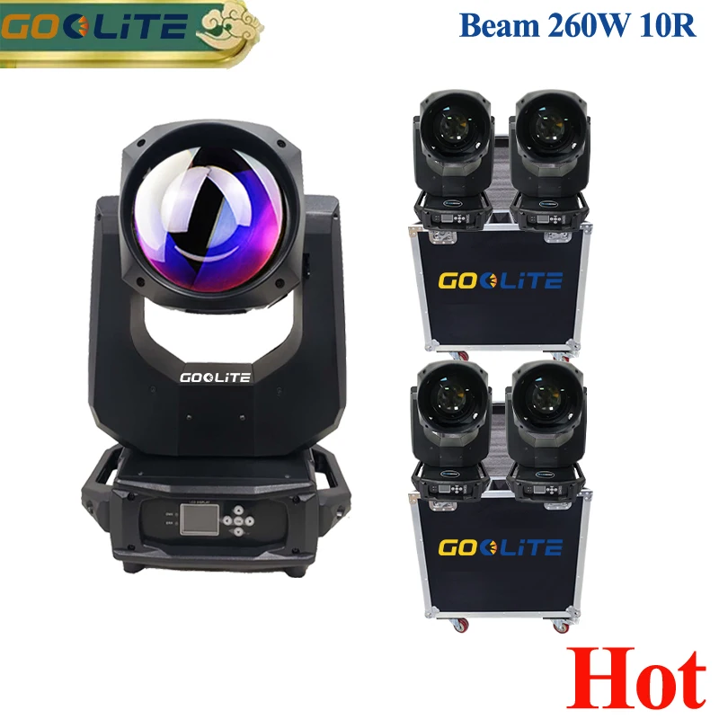 Flight-Case-With-4PCS-Lyre-Beam-260w-10r-Moving-Head-Light-Beam-260w ...