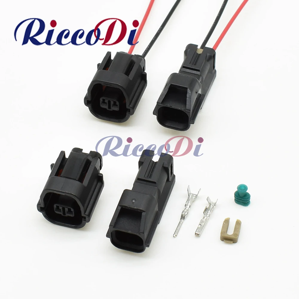 1 Set 2 Pin 1.2 Series Waterproof Connector Automotive Reversing Radar ...