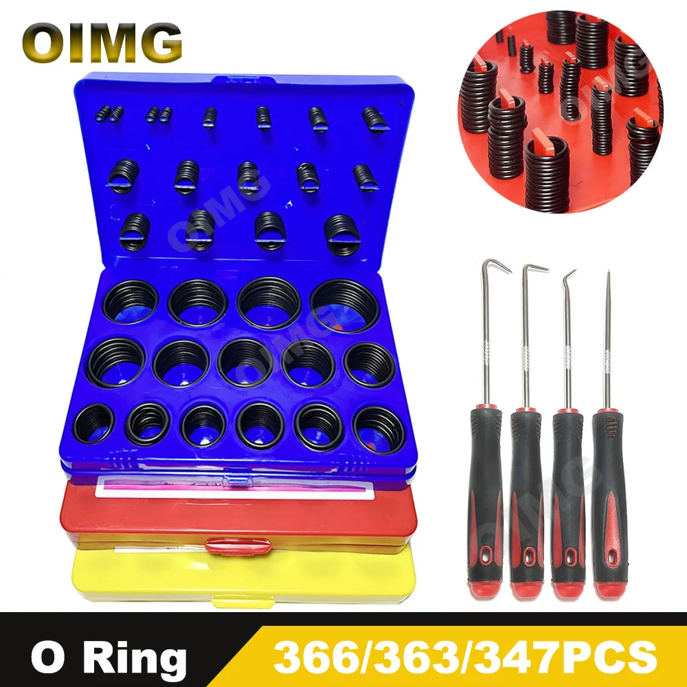Rubber O-Ring Assortment Kit Wear-resistant High-temperature Resistant ...