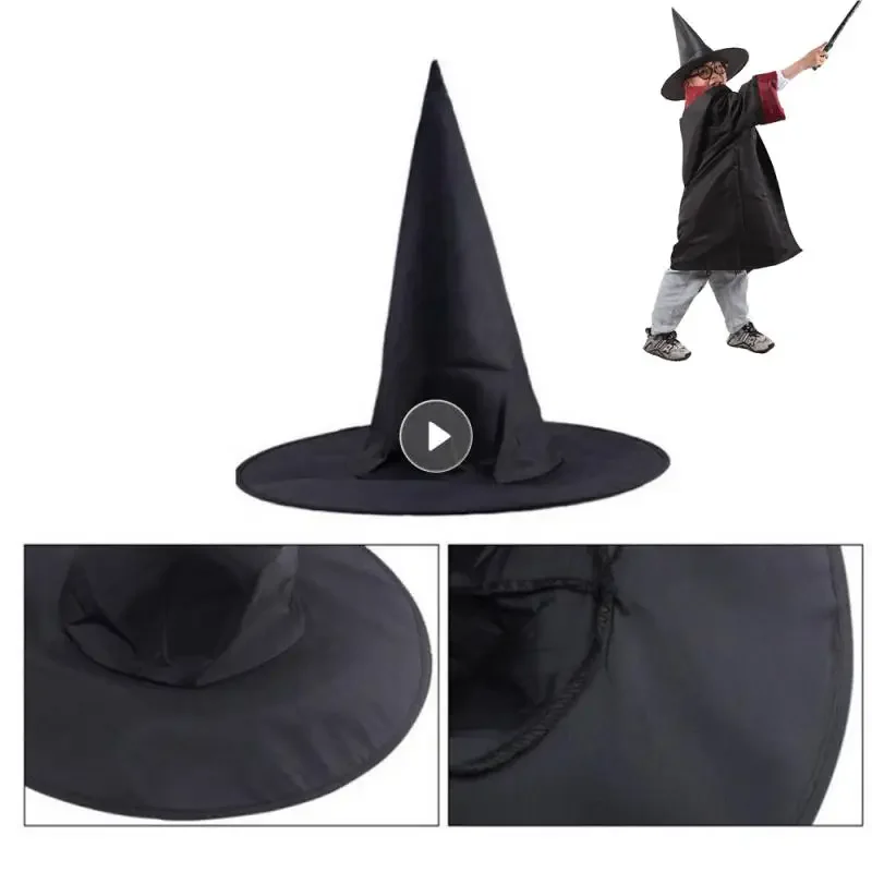 1-Pcs-College-Witch-Hat-Harry-Potter-Wizard-Hat-Black-Oxford-Cloth ...