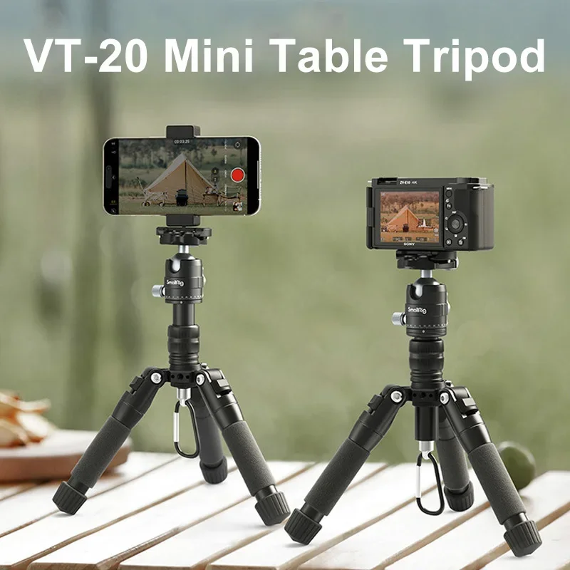 SmallRig VT-20 Aluminum Mini Table Tripod Max Load 6kg w Quick Release ...