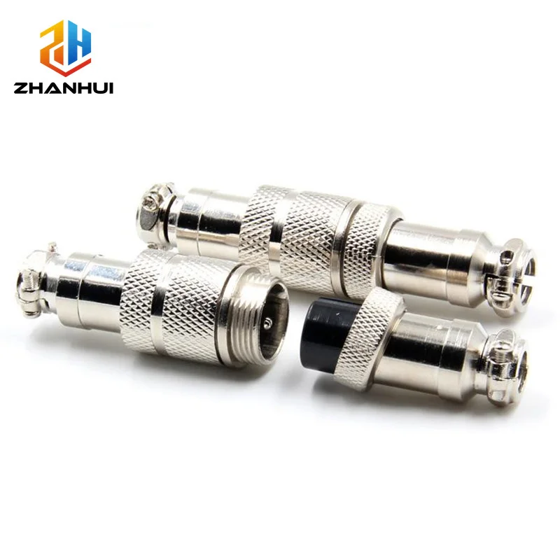 1Set GX16 16mm Circular Aviation Connector - Male & Female Panel Mount ...