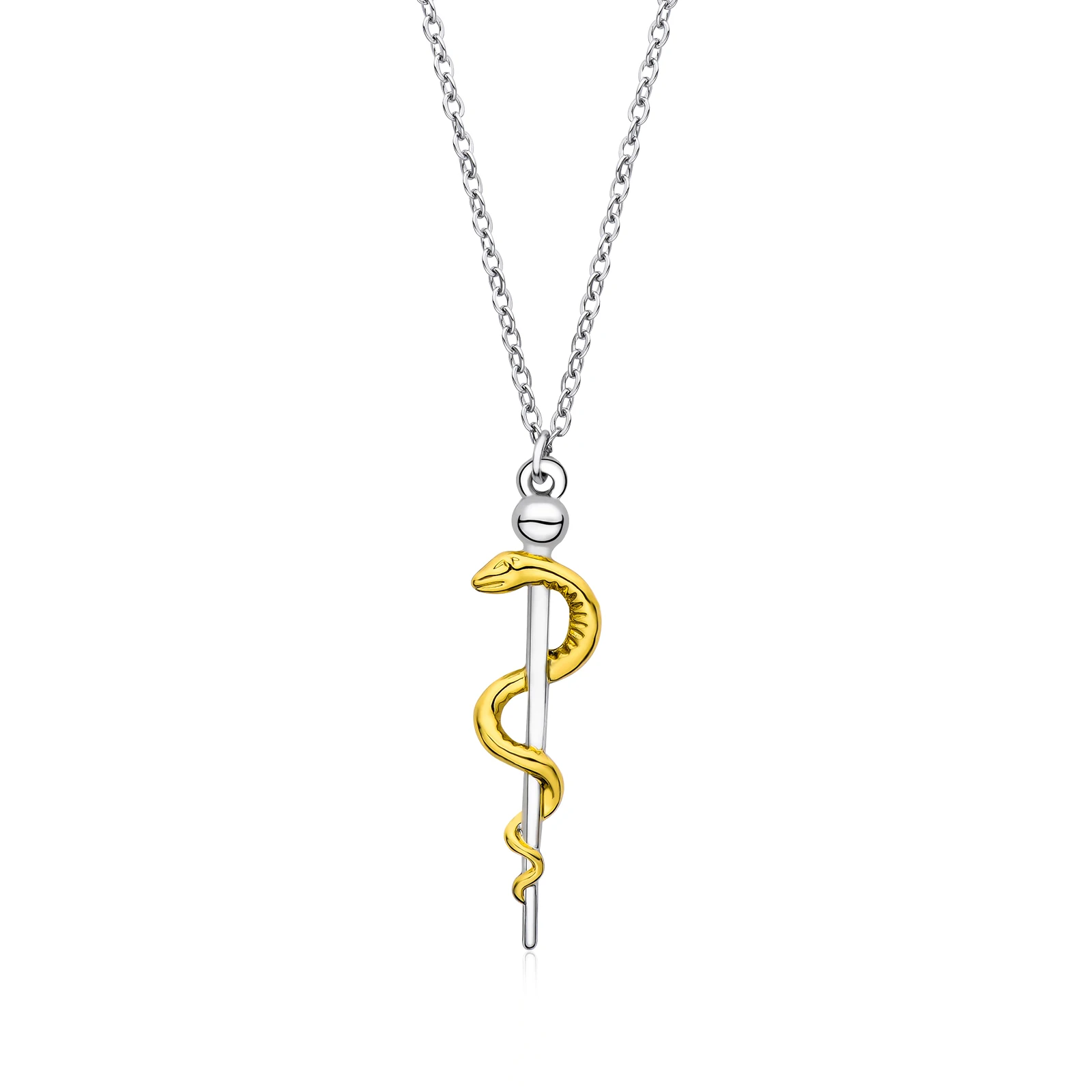 Rongwo-Beautiful-Medical-Snake-Staff-Pendant-Necklace-Doctor-Nurse-Gift ...