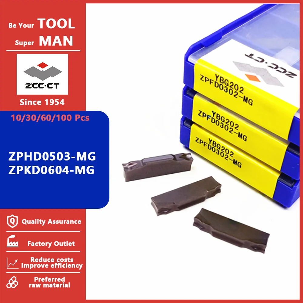 ZCC-CT-Original-ZPHD0503-MG-ZPKD0604-MG-Carbide-Inserts-Parting ...