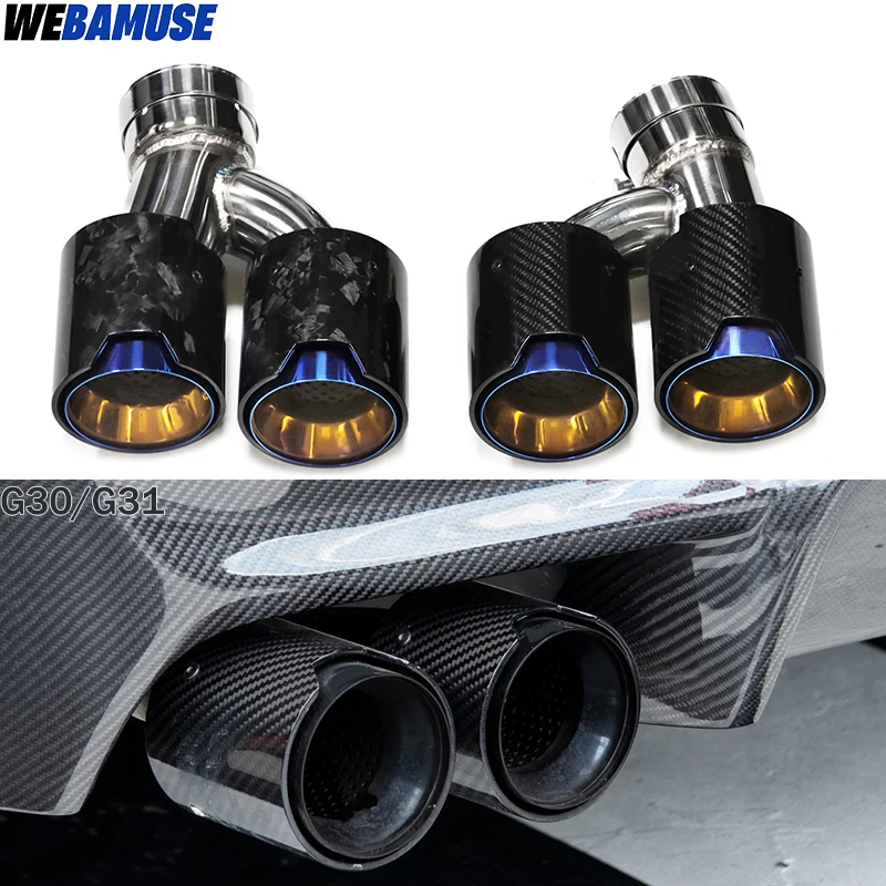 For BMW 5 Series G30 G31 525i 530i 528i Exhaust Tip Tailpipe Conversion ...